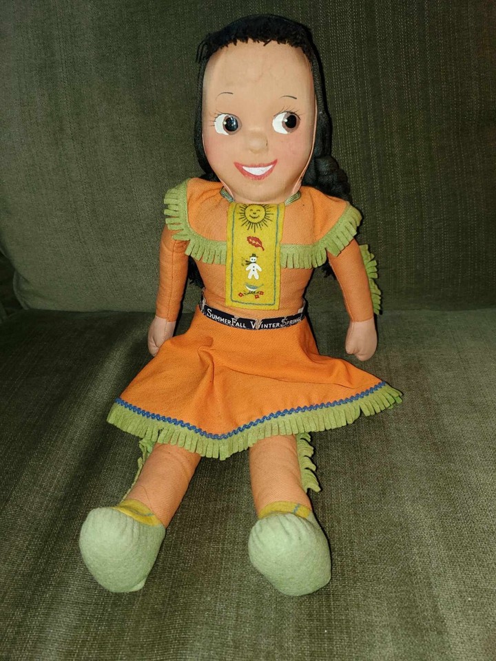 VINTAGE HOWDY DOODY PRINCESS SUMMERFALL WINTERSPRING CLOTH INDIAN RAG ...