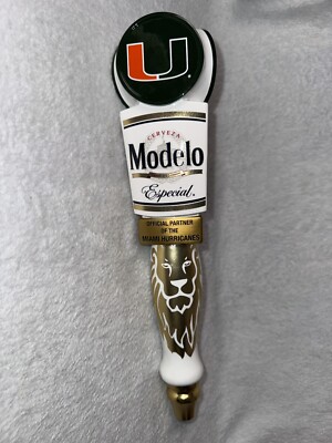 Modelo Especial Beer Tap Handle Miami Hurricanes No Box Draft | eBay