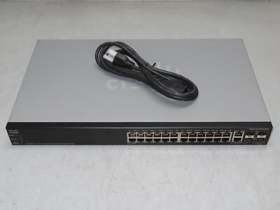 Cisco SG500-28 28-Port Gigabit Stackable Managed Network Switch SG500 ...