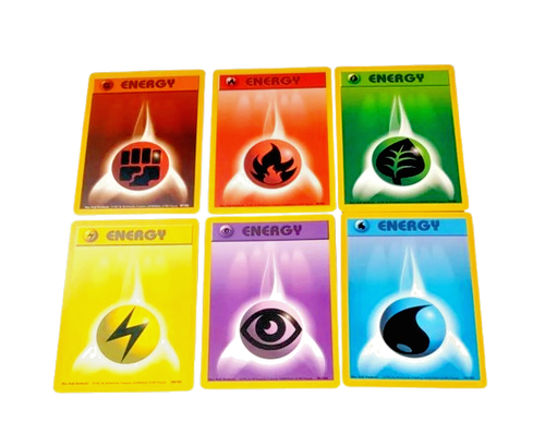 POKEMON CARD ENERGY BASE SET LOT FIGHTING PSYCHIC GRASS WATER LIGHTNING ...