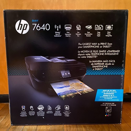 HP Envy 7640 Wireless All-In-One Inkjet Photo Printer Copier Scanner ...