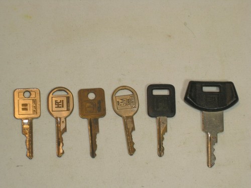6 vintage pre-cut GM keys automobile vehicle General Motors key lot | eBay
