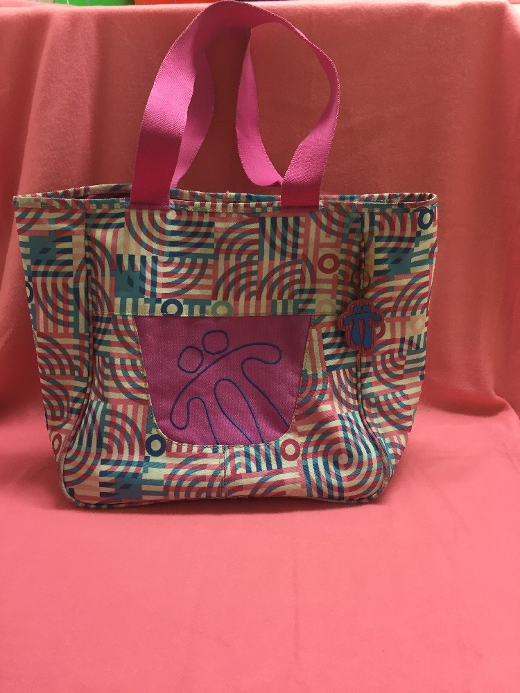 TOTTO CANVAS BEACH TOTE BAG PURSE TRAVEL CARRYALL PIN… - Gem