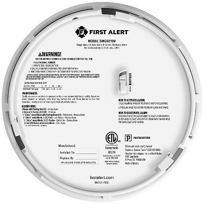 First Alert Alarm Combo DC10 with VCE SMCO210V Clam Tray | eBay