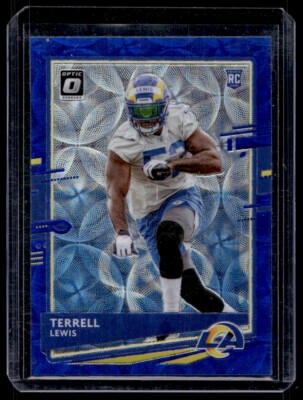 2020 Donruss Optic Blue Scope Terrell Lewis Rookie Los Angeles Rams ...