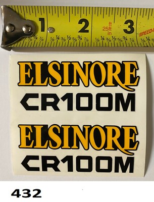 LICENSED HONDA Elsinore CR100M CR 100 CR100 VMX AHRMA sticker side ...