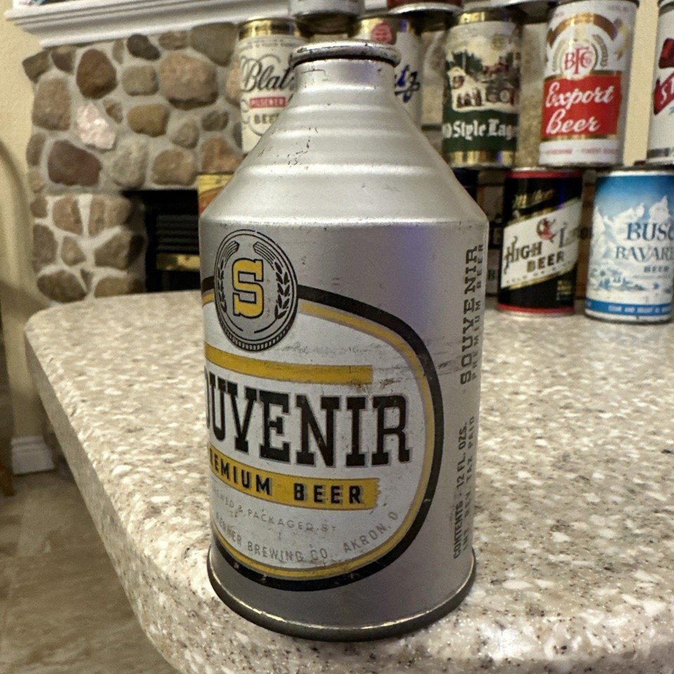 SOUVENIR PREMIUM BEER CROWNTAINER CONE TOP BEER CAN RENNER YOUNGSTOWN ...