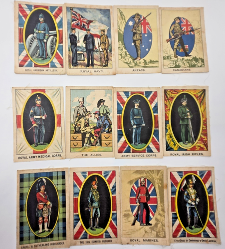 WW1 Silk My Weekly 12 Trade Cards Our Soldiers Boy World War One | eBay