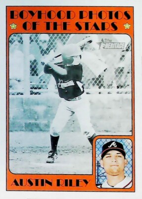 2021 TOPPS HERITAGE #150 Austin Riley ROOKIE CARD Atlanta Braves | eBay