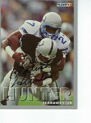PATRICK HUNTER SIGNED 1993 FLEER #323 - SEATTLE SEAHAWKS | eBay