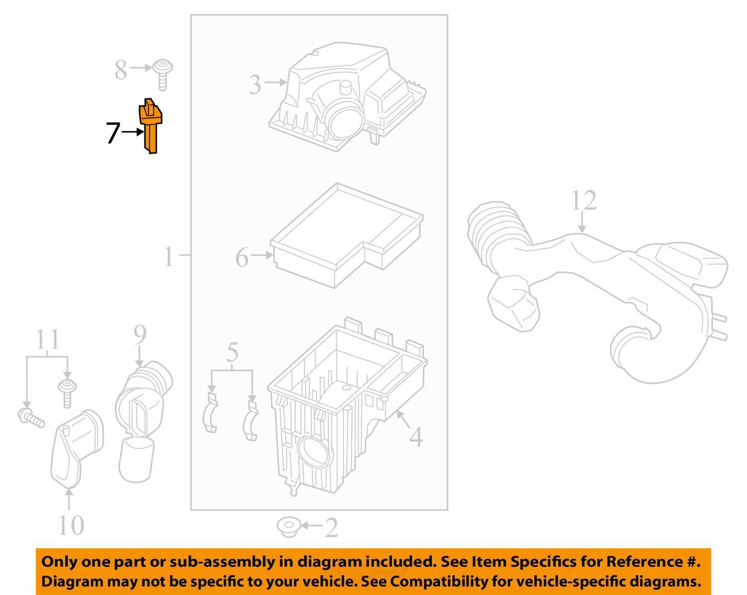 2019 Ford EcoSport Mass Air Flow Meter Sensor MAF OEM 39K Miles ...