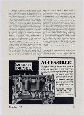 1935 Murphy Diesel Co. Ad: Unique in the Light Diesel Field - Milwaukee ...