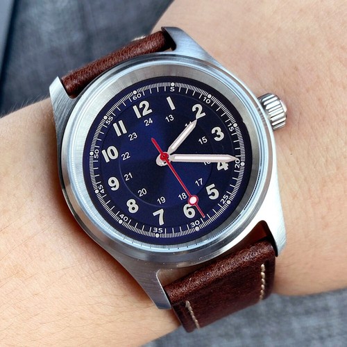 36mm Tandorio Pilot Japan NH35A Automatic Diving Watch for Men Blue ...
