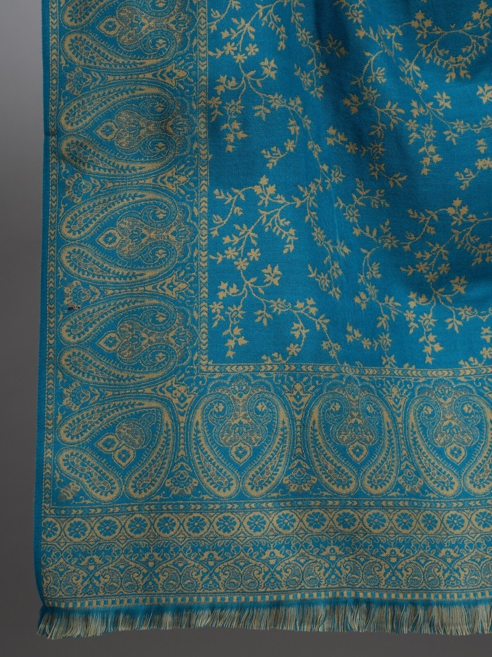 India Pashmina Scarf Shawl Wrap-Trendy Paisley Silk Cashmere Oversize ...