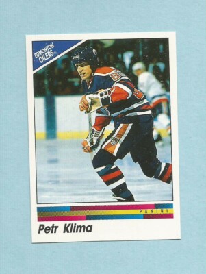 1990-91 Panini Hockey Sticker Petr Klima #228 Edmonton Oilers MINT! | eBay