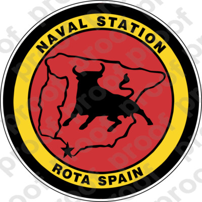 STICKER USN US NAVY NAS ROTA | eBay