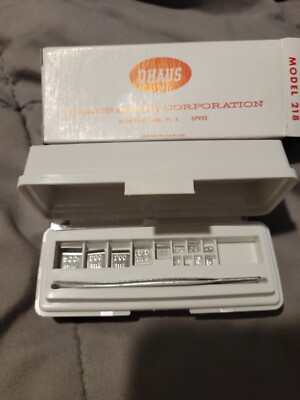 OHAUS Sto-A-Weigh Class P Metric 5 - 500MG Weight Calibration Set | eBay