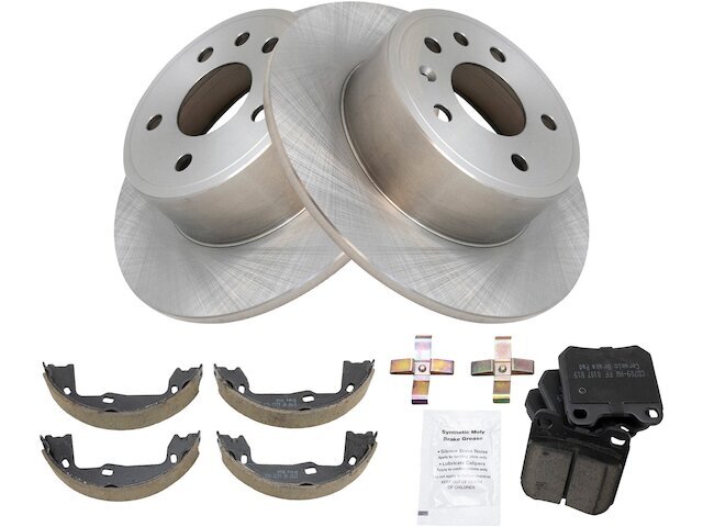 For 2001-2005 Saturn L300 Brake Pad Rotor and Parking Brake Kit Rear ...