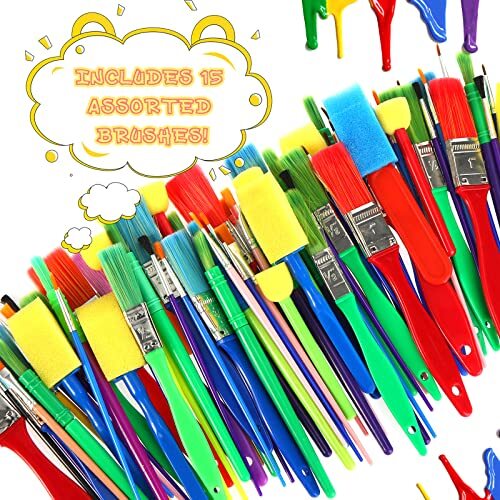 Pcs Paint Brush Set Bulk, All Purpose Paint Brushes for Acrylic Painting, 90 | eBay