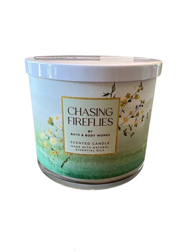 Bath & Body Works CHASING FIREFLIES 3-Wick Scented Candle 14.5 oz (1 ...