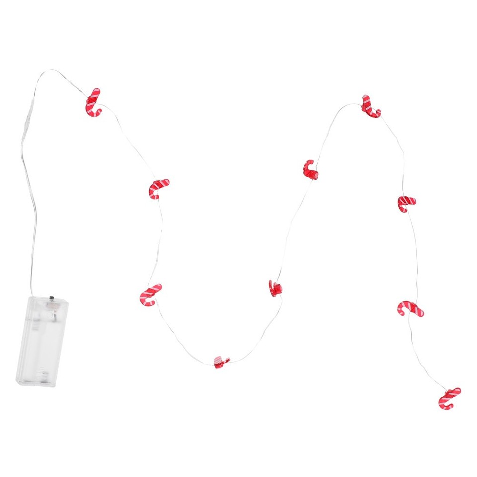 Led Copper Wire String Lights With Candy Cane Design For Christmas ...