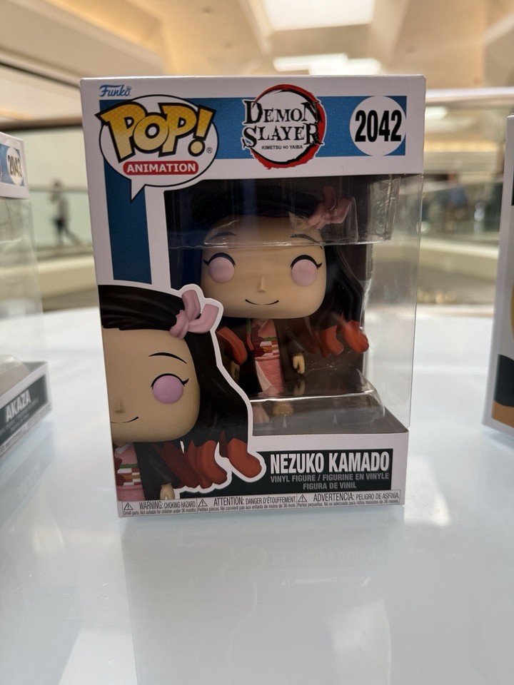 Funko Pop Demon Slayer Set Akaza #2043 Nezuko Kamado #2042 Chachamaru ...