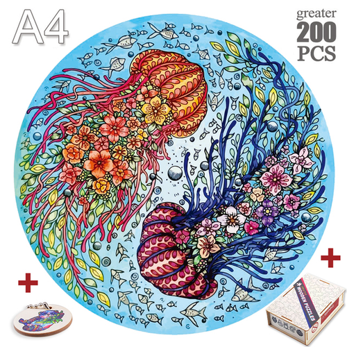 Wooden Jigsaw Puzzle Pieces A4 Mandela Puzzles Toy Gift For Adults Kids ...