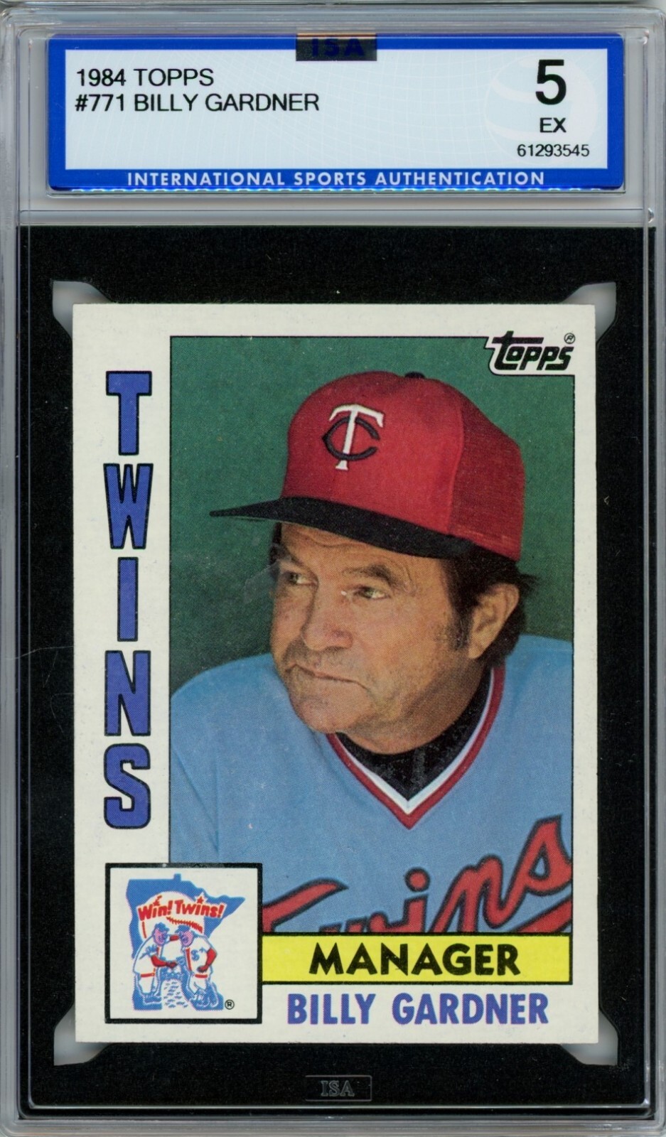 1984 Topps #771 Billy Gardner EX 5 ISA | eBay