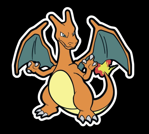 Pokémon anime monster charizard Cartoon - Sticker Decal Truck Car Phone ...