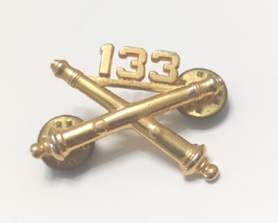 Army 133rd Field Artillery Crossed Cannons | eBay