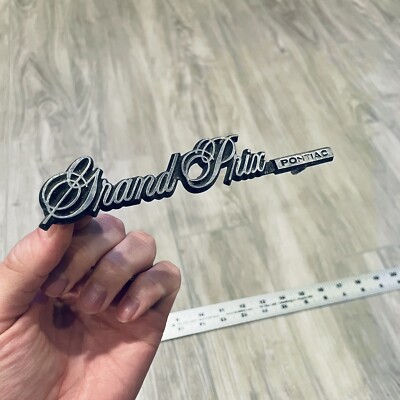 1978 1979 1980 Pontiac Grand Prix Script Emblem Badge Ornament 10007788 ...