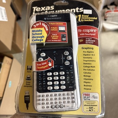 Texas Instruments Graphing Ti-nspire + Student Software Ti-84 Plus ...