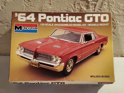 Monogram ‘64 Pontiac GTO, 1/24 Scale Model Kit, New | eBay