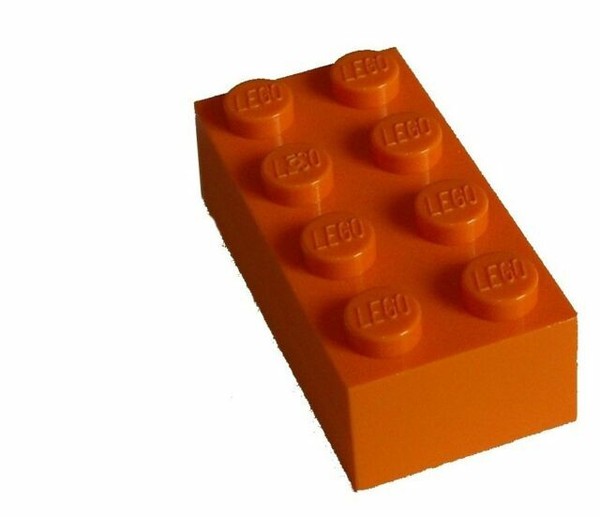 Details about Lego 50 Piece Red Stones 2x4 Basic Bricks show original ...