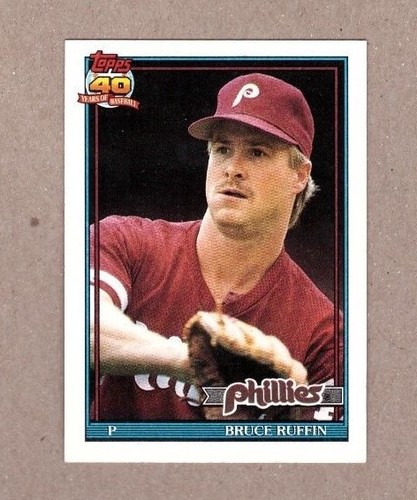 1991 Topps baseball card #637 Bruce Ruffin Phillies | eBay