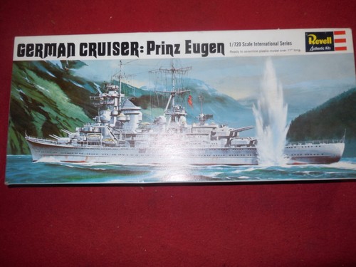 Revell WWII Battleship German Cruiser Prinz Eugen 1/720 scale model kit ...