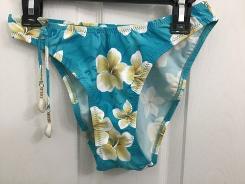 Endless Sun Blue Floral Bikini Swim Bathing Suit Bottom Size Small | eBay