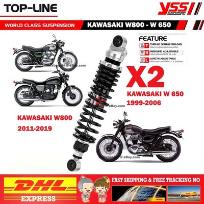 X2 REAR SHOCK YSS TOP-LINE FOR KAWASAKI W800 2011-2019 and W 650 1999 ...