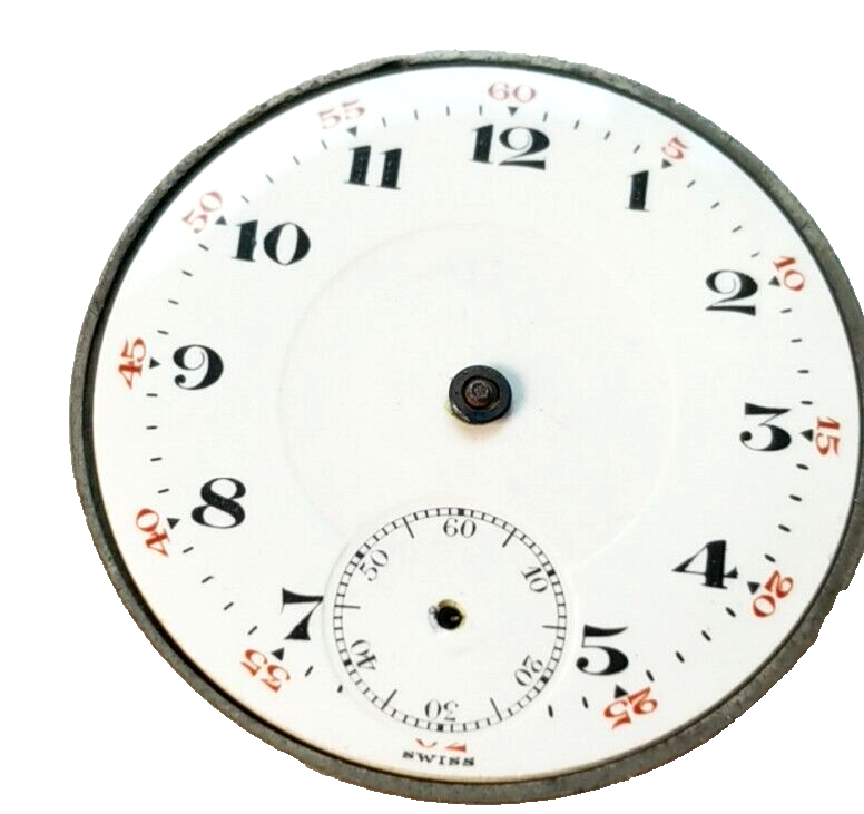 General Watch Co 39.4mm Movement Sunk Dial Pocket Watch Parts (52) | eBay