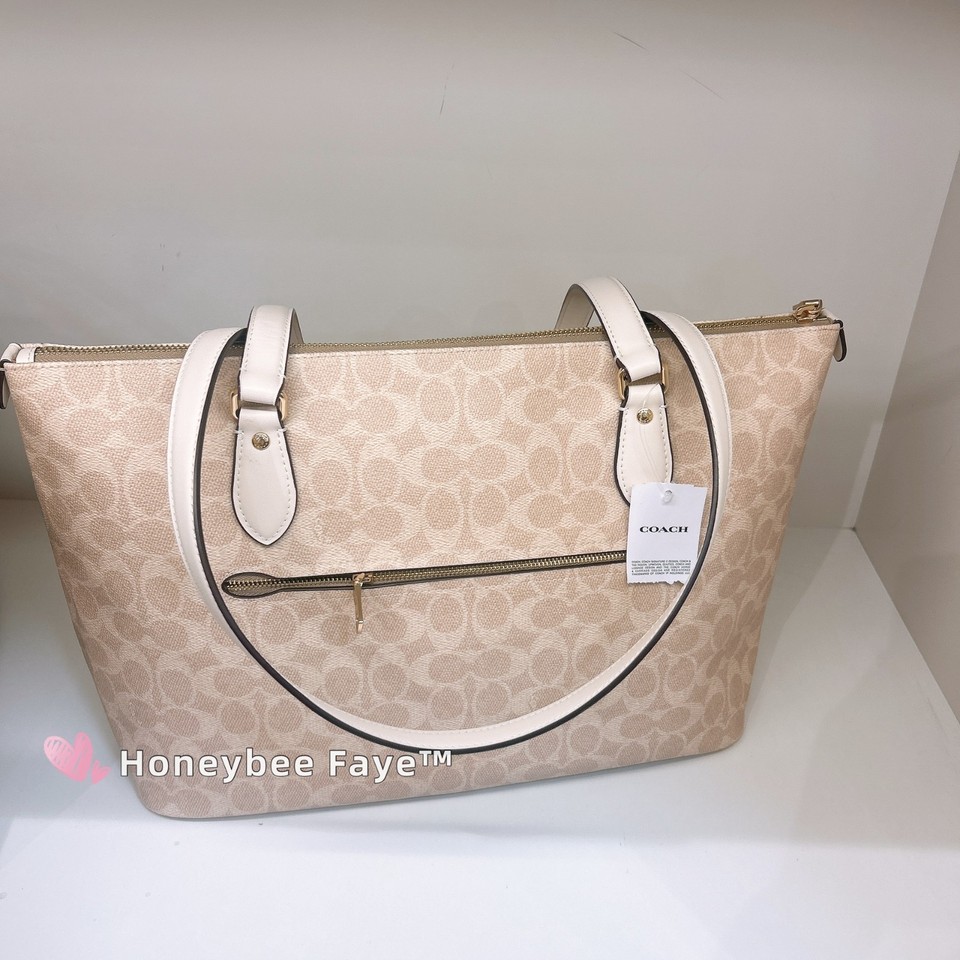 NWT Coach Gallery Tote Bag In Signature Canvas CW381/CV402 | eBay