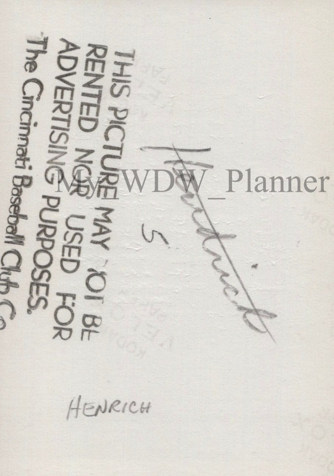 Vintage Photo 28 - Cincinnati Reds - Bobby Henrich | eBay