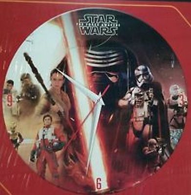 Disney Star Wars The Force Awakens Glass Wall Clock for sale online | eBay