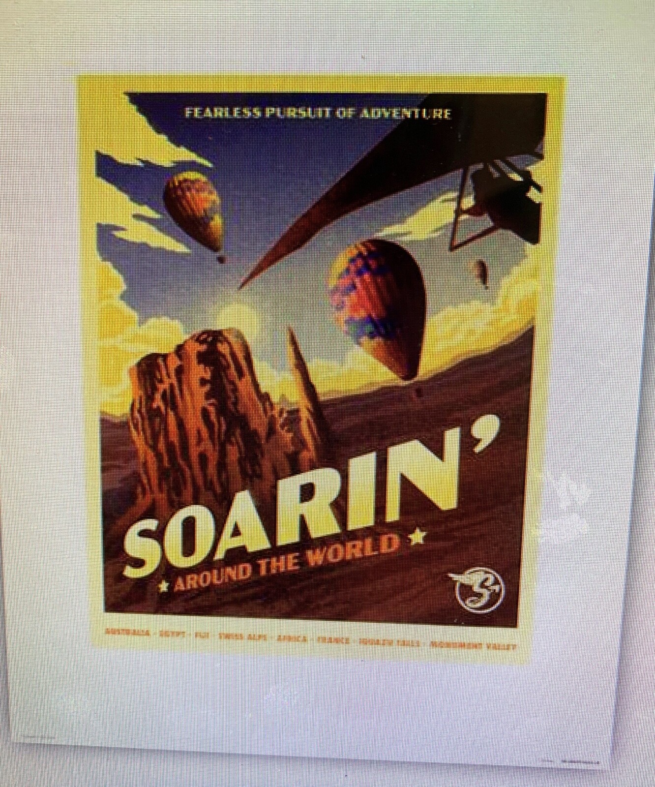 Disney Parks Soarin' Around the World Attraction Poster Art Print 16 x ...