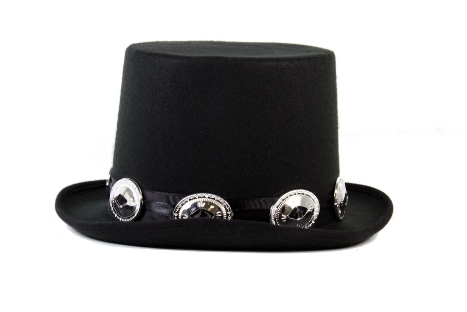 Adult Deluxe Black Silver Buckle Band Steampunk Slash Rockstar Costume ...