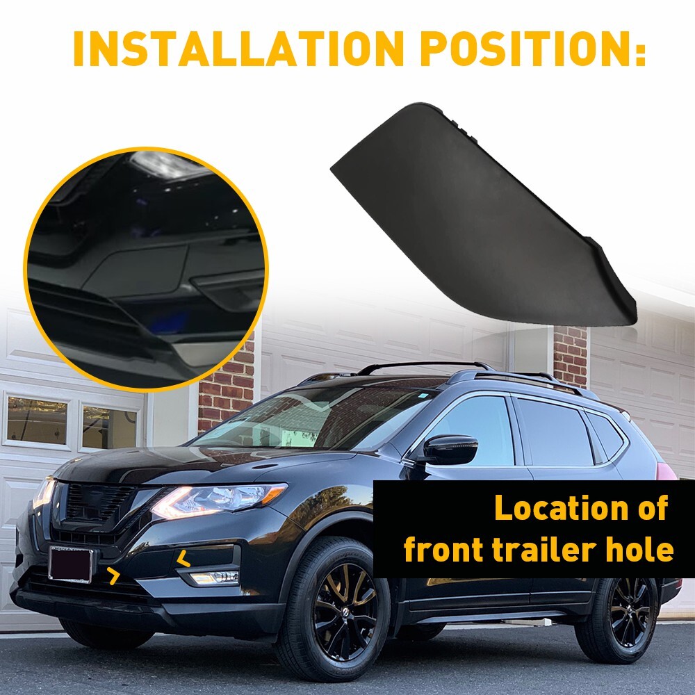 Fit for Nissan Rogue Front Bumper Tow Hook Cap Cover Eye Access 2017 ...