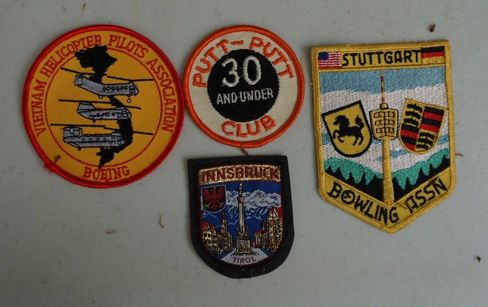 Army patches, from Germany, Stuttgart Bowling Association, etc. old ...