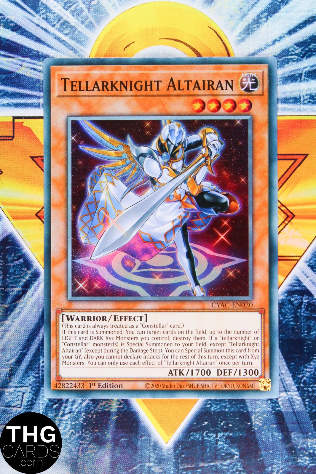 Tellarknight Altairan CYAC-EN020 1st Edition Super Rare Yugioh Card Playset | eBay