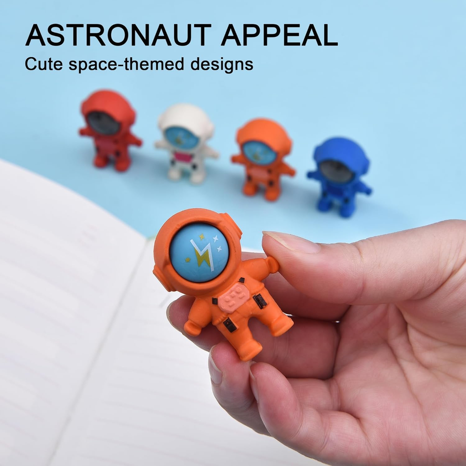 20Pcs Outer Space Themed Erasers for Kids Bulk, Kawaii Cute Spaceman ...