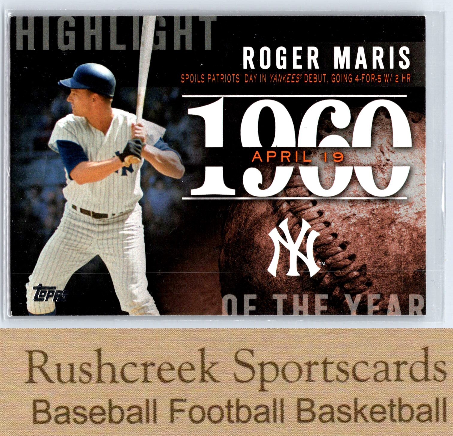2015 Topps #H-11 Roger Maris Yankees Highlight of the Year | eBay