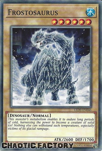 YUGIOH LED9-EN046 Frostosaurus Common 1st Edition NM | eBay